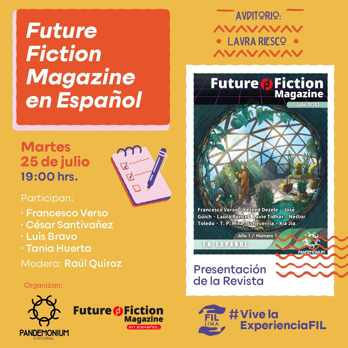 Lanzamiento Future Fiction Magazine en Español N° 01 – Future Fiction ...